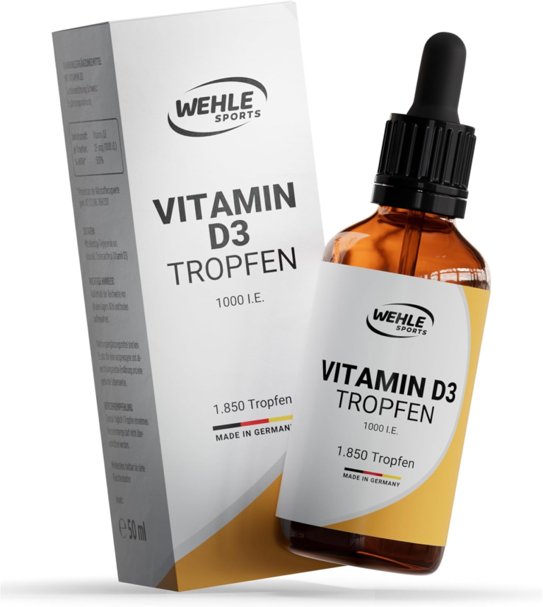 Vitamin D3 1000 IE Pro Tropfen Hochdosiert – Laborgeprüft – Flüssiges ...